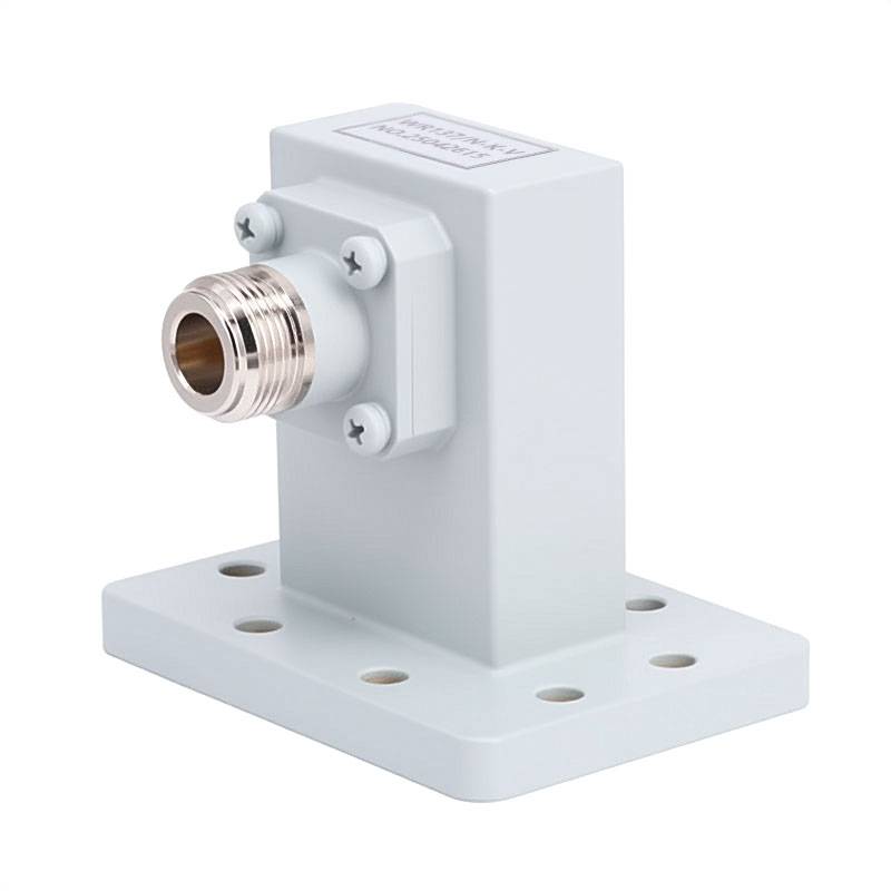 WR-137 to N Female Right Angle Waveguide to Coax Adapter with FDP70 Fl – Gwave Technology Inc