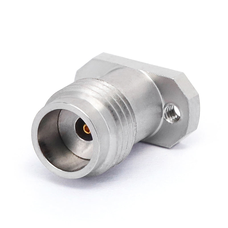 1.85mm Female Solderless PCB Compression Mount Connector, 2-Hole Flang ...