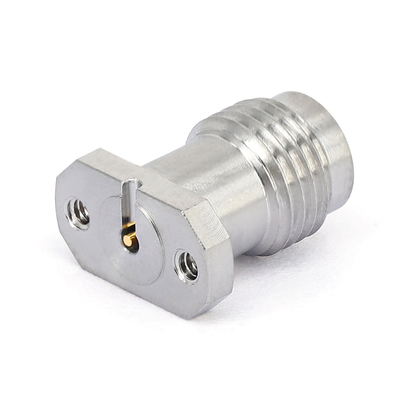 1.85mm Female Solderless PCB Compression Mount Connector, 2-Hole Flang ...