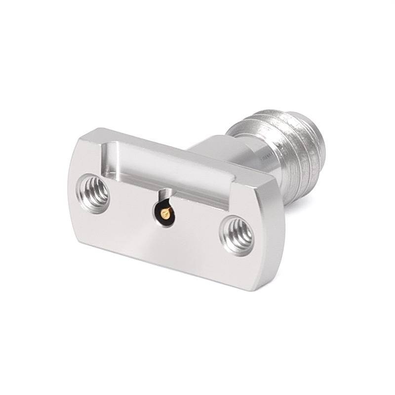 1.0mm Female Solderless PCB Connector with 2 Hole Flange for Microstri ...