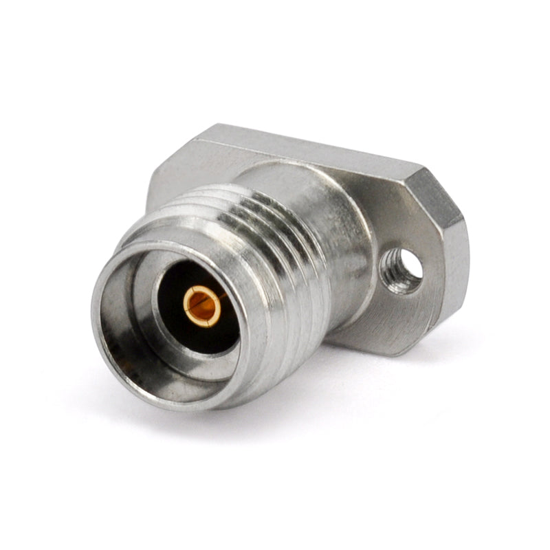 2.92mm Female Solderless PCB Compression Mount Connector,2-hole Flange ...