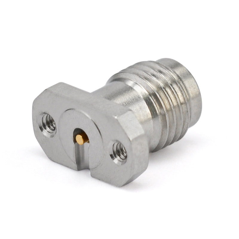 2.92mm Female Solderless PCB Compression Mount Connector,2-hole Flange ...