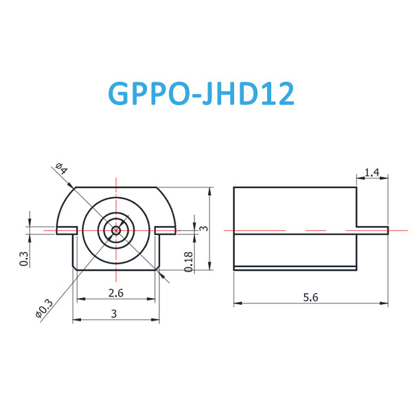 GPPO(mini-SMP) Male Full Detent Connector Solder Attachment End Launch ...