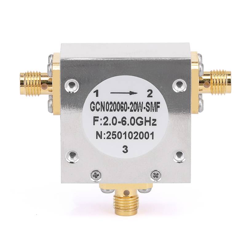 Circulator with 15dB Isolation from 2GHz to 6GHz | 20 Watts with SMA F ...