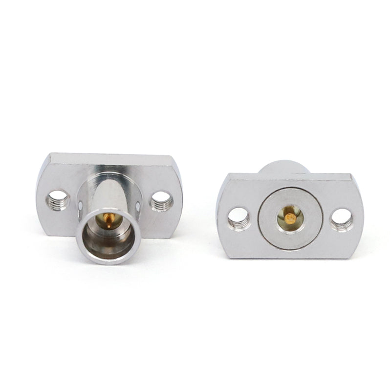 GPO(SMP) Male solderless PCB Compression Mount Connector ｜ 2 Hole Flan ...