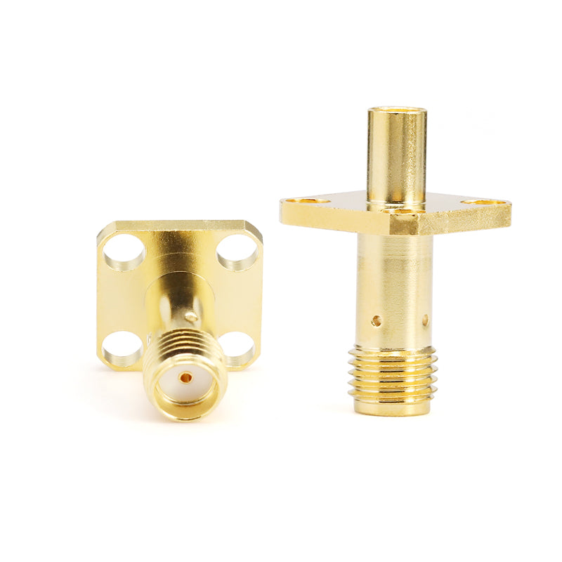 SMA Female to GPO(SMP) Male 4-Hole Flange Adaptors ｜ Hole Spacing 8.6m ...