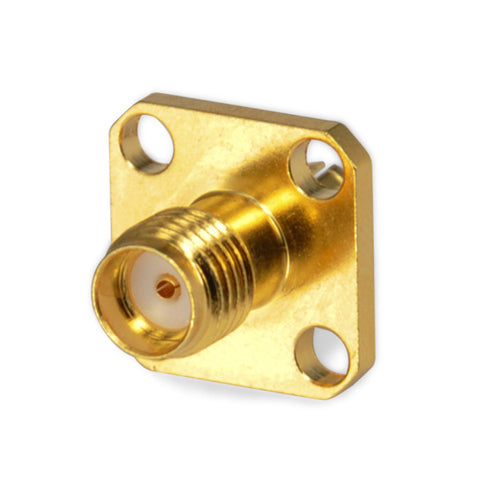 SMA Female to GPO Female 4-Hole Flange Adaptors ｜ Hole Spacing 8.6mm ...